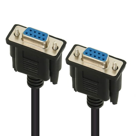 9.8ft/3.0m RS232 9 Pins 2-3 (TXD-RXD) Null Modem DB9 Female to Female ...