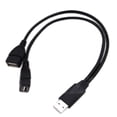 EcoVerve USB One 2in1 Male Two Female Data Two In One Double Head ...
