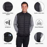 Alpine Swiss Men's Lightweight, Packable Down Alternative Winter Puffer ...