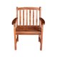 Outdoor Slatback Chair with Arms - Oiled Finish - Walmart.com