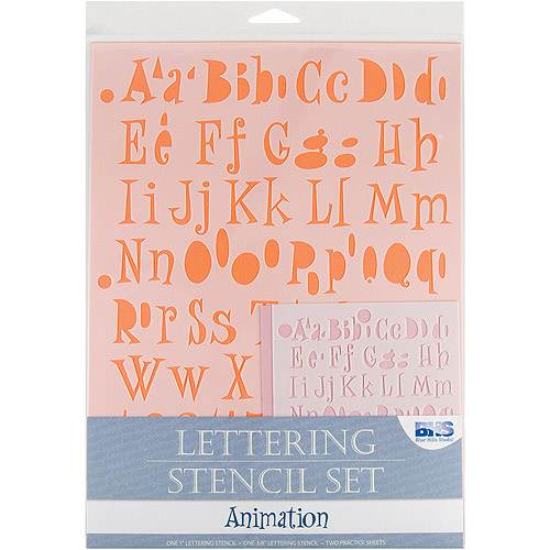 Alvin Lettering Stencil Set Animation - Walmart.com