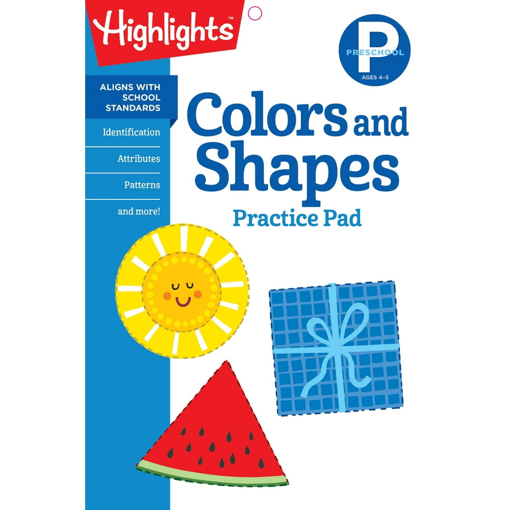 Highlights Learn on the Go Practice Pads: Preschool Colors and Shapes ...