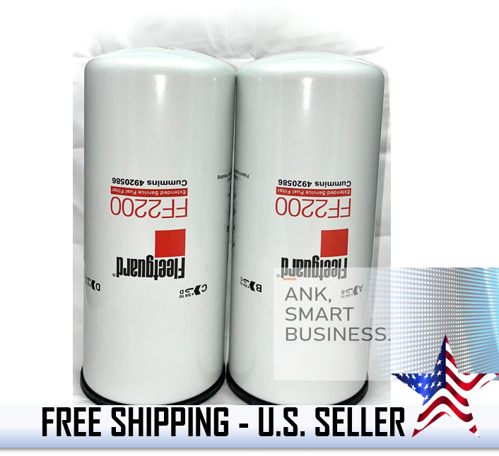 FF2200 Genuine Fleetguard Fuel Filter Cummins ISX (PACK OF 2) - Walmart.com