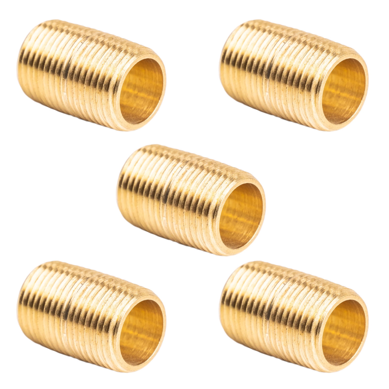 1/4" NPT X Male Close Pipe Nipples Threaded Brass Fitting Pipe ...