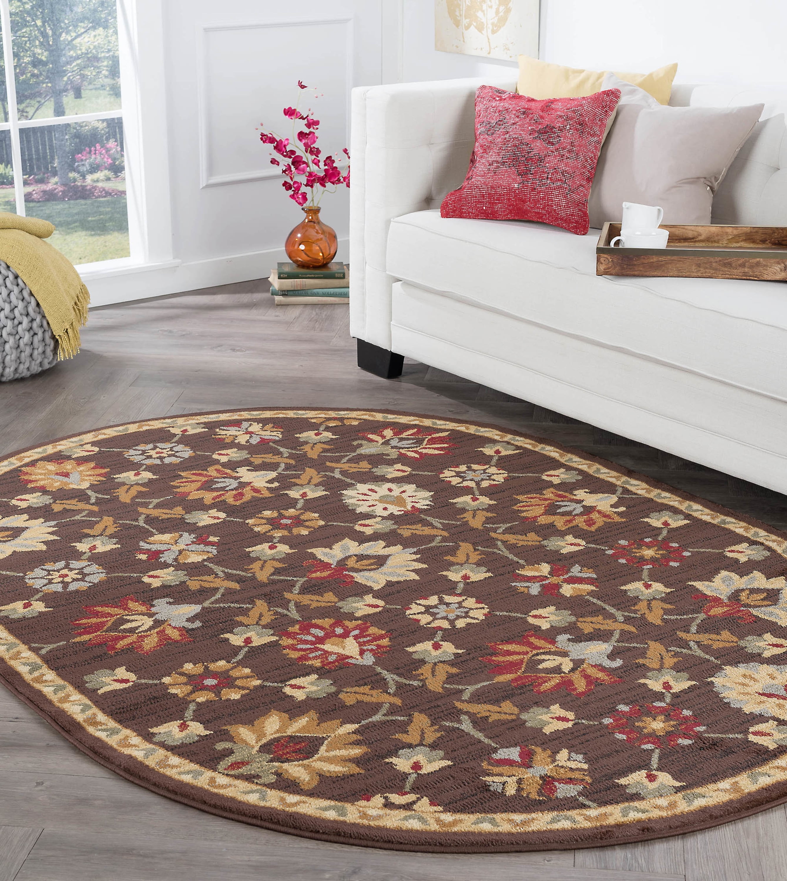 Bliss Rugs Destry Transitional Indoor Oval Area Rug Walmart