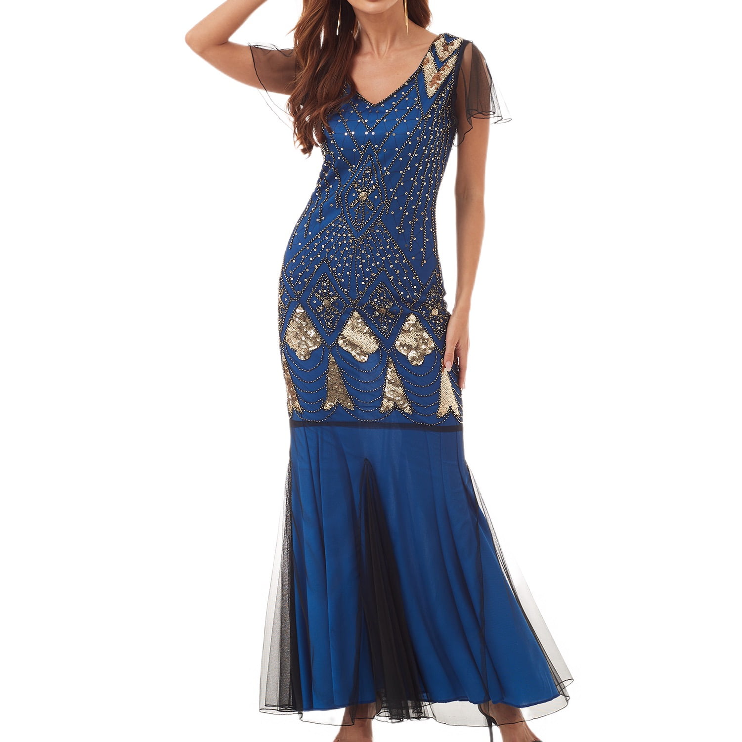 Blue Gothic Prom Dresses
