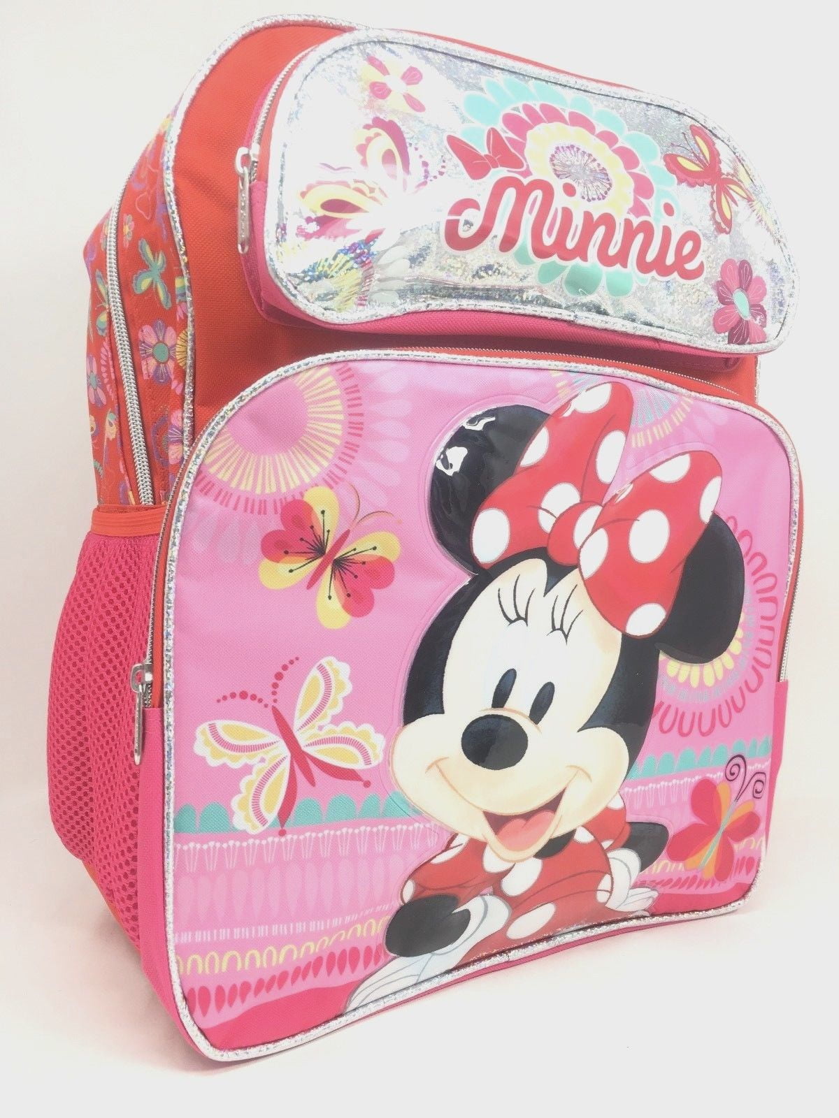 2018 Disney Minnie Mouse 16" Shine Pink School Backpack - Walmart.com