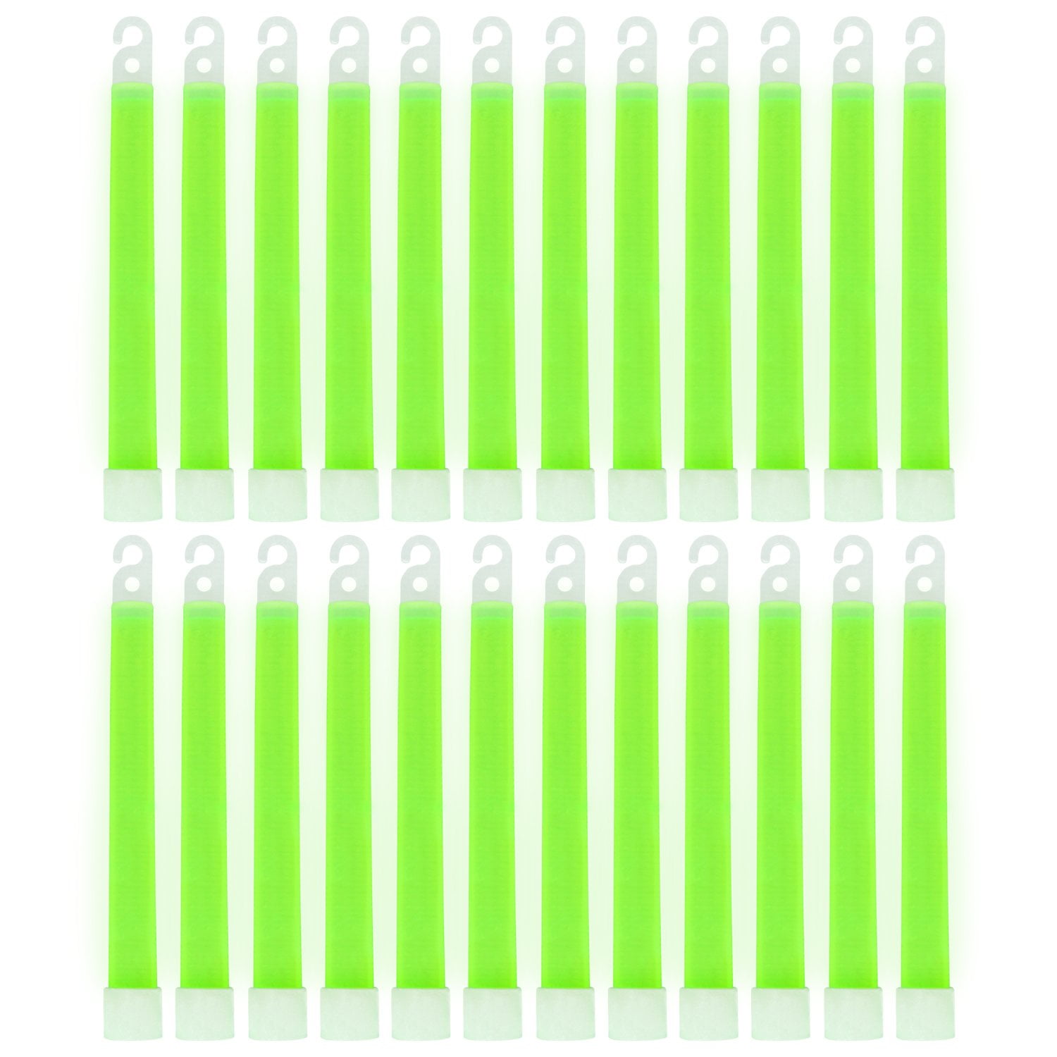 MediTac Green Glow Stick - Bright 6" Snap Sticks With 12 Hour Duration ...