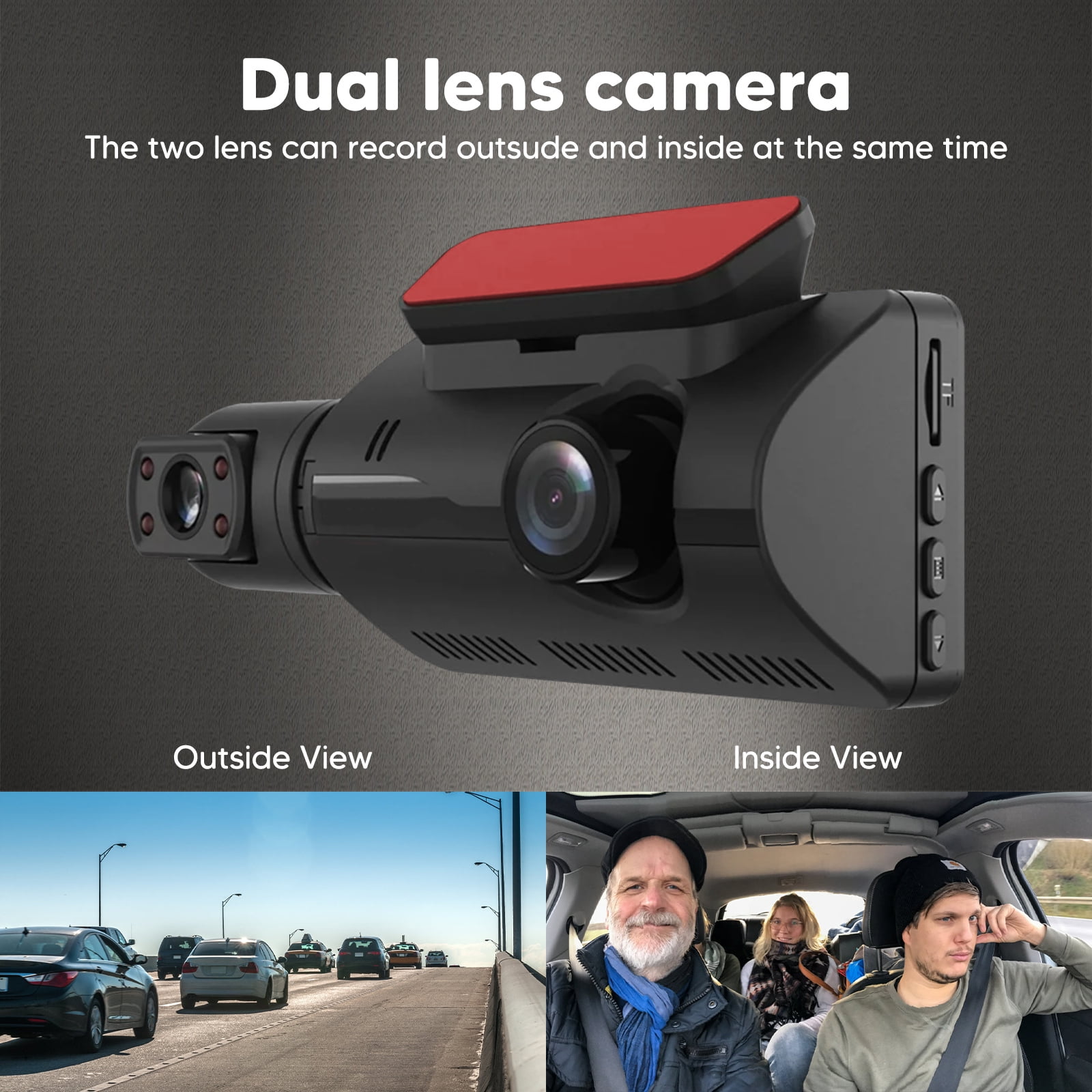 Homemart Car DVR Camera Dash Cam Dual Record Video Recorder Dash Camera ...