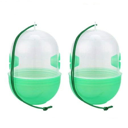 Farfi 2Pcs Capsule Shape Hanging Wasp Bee Bug Fly Trap Harmless Garden ...