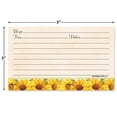 Current Sunflowers Fall Recipe Cards - 3" x 5" Index Cards, Set of 50 ...