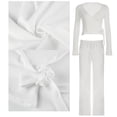 Aellinatey (One set) Two-piece casual suit Pilates wrap top flared ...