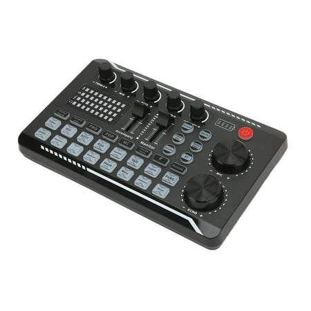 Live Broadcast Sound Card, 12 Step Electronic Tuning Sound Mixer ...