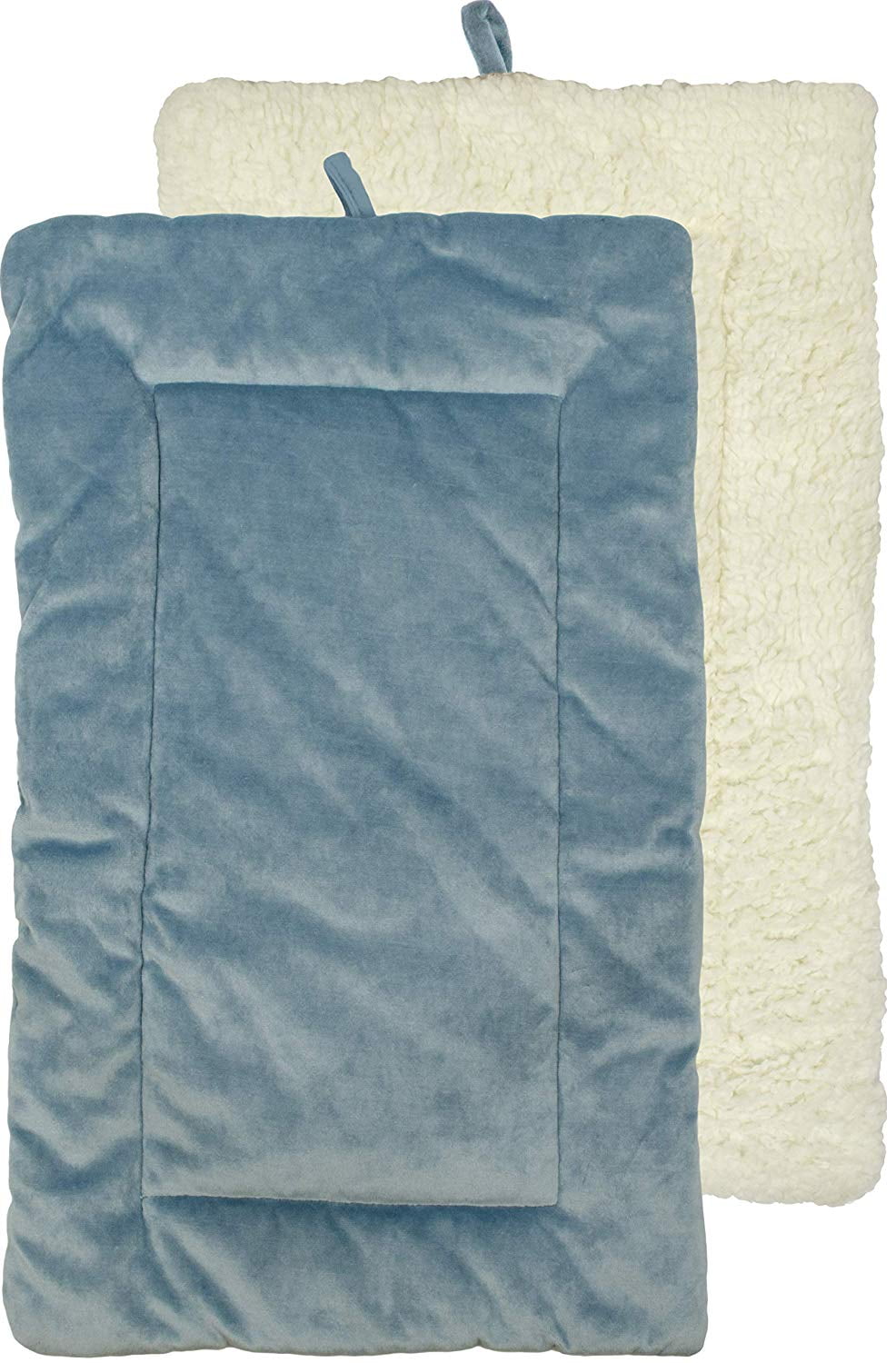 Blue Sherpa Bottom Pet Crate Mat, 17" x 10" - Walmart.com