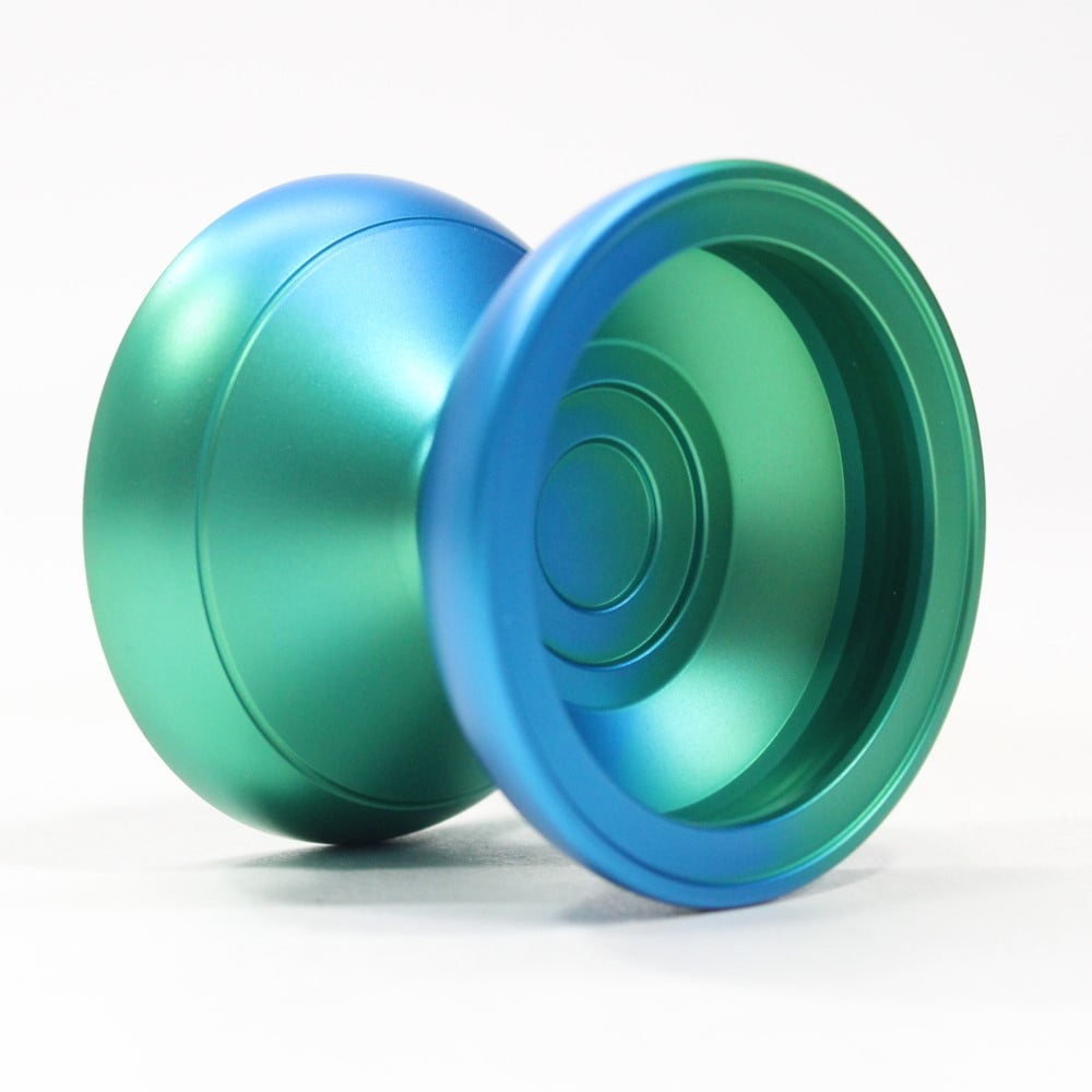 MK1 Diffraction v3 Yo-Yo - Finger Spin - Mono-Metal YoYo (Blue/Green ...