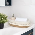 Woven Basket Macrame Storage Basket for Toilet Tank Top Boho Decor ...