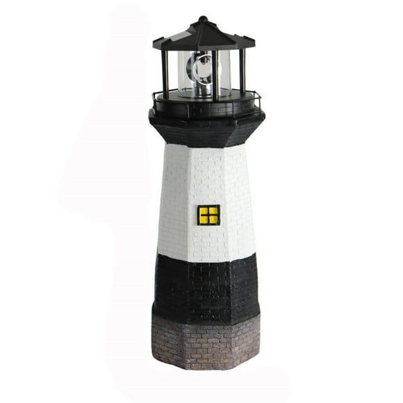 Solar Lighthouse Rotating Beacon