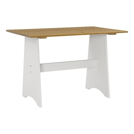 Linon Delk Wood 2 Tone Dining Table in Honey and White | Walmart Canada