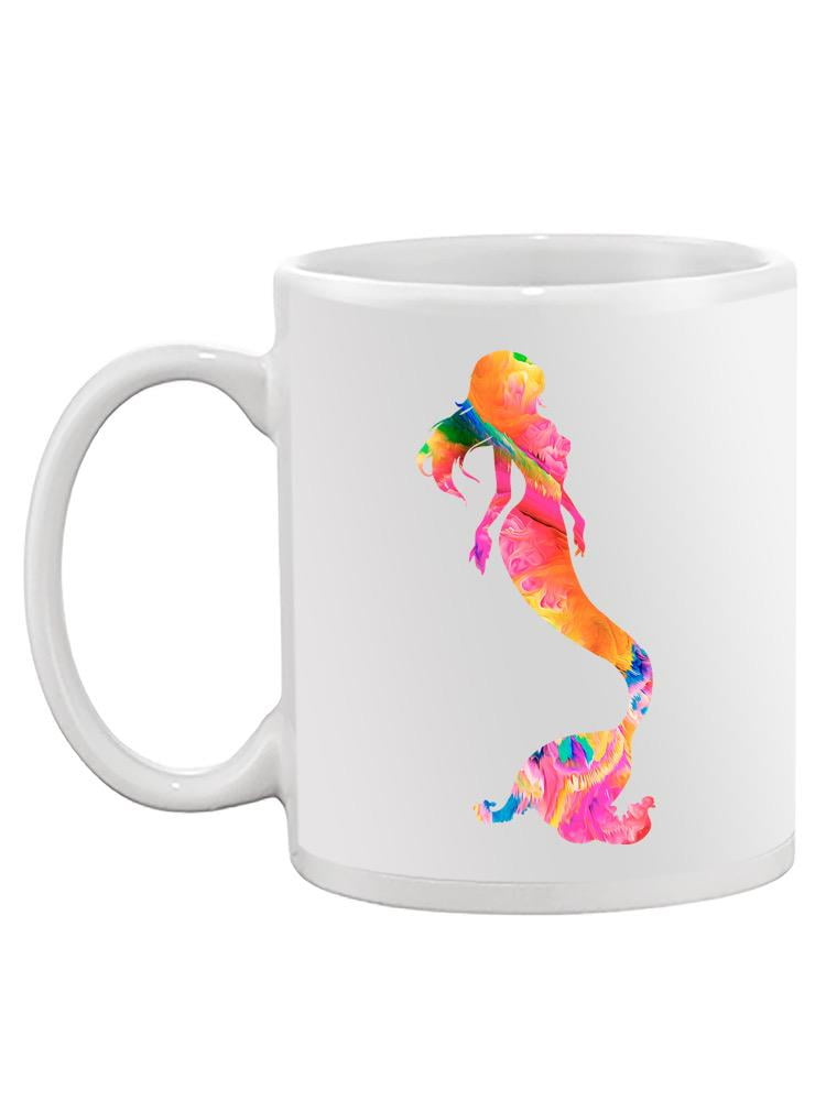 Watercolor Mermaid Outline Mug - SPIdeals Designs, - Walmart.com