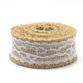 Burlap Ribbon Hessian Ribbon Jute Ribbon with Lace for Jewelry Making ...