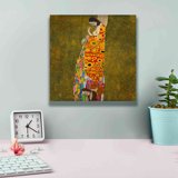 Epic Graffiti 'Hope II' by Gustav Klimt, Canvas Wall Art, 12"x12 ...