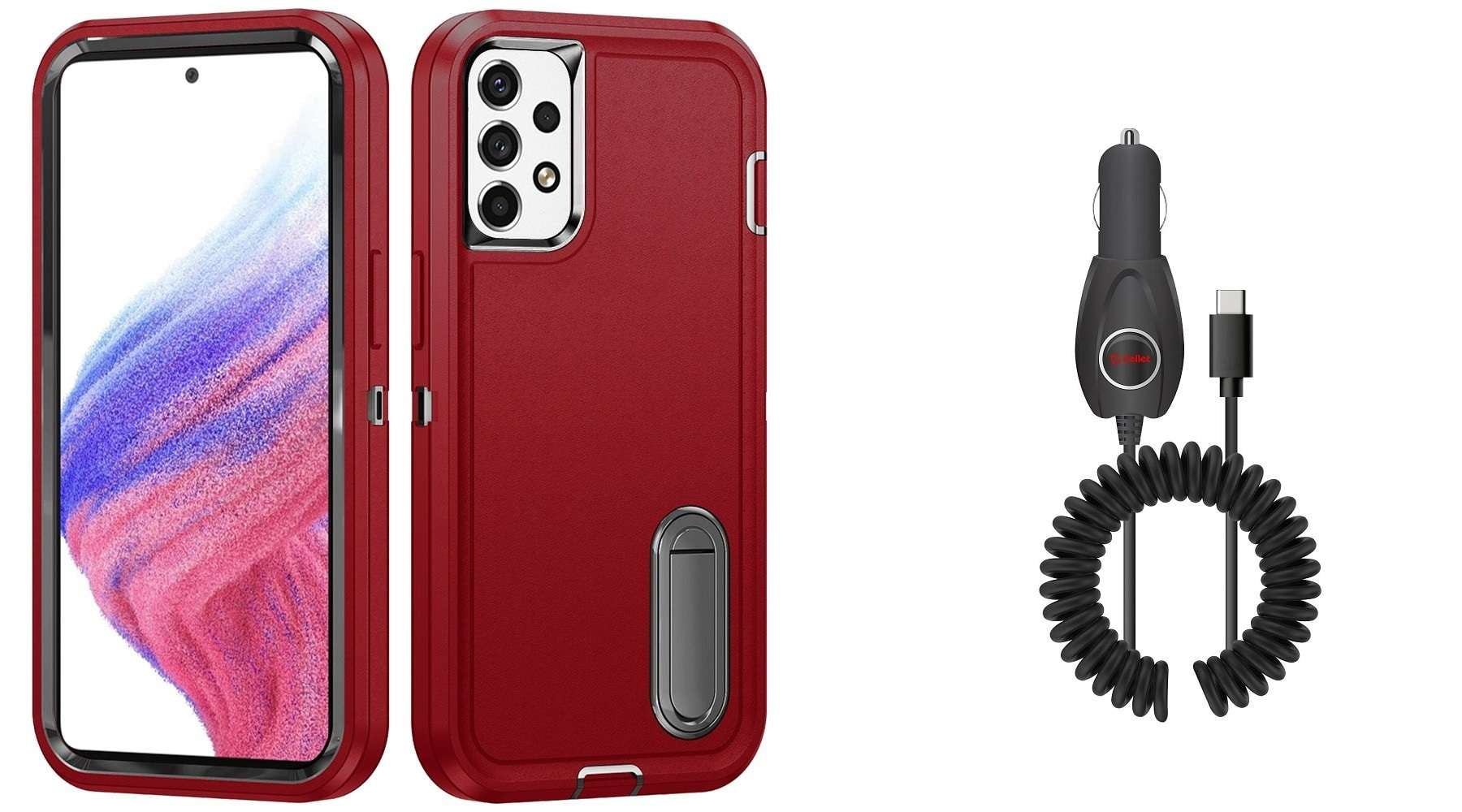 BD Tough Rugged Cover Designed for Samsung Galaxy A53 5G Case - (Red ...