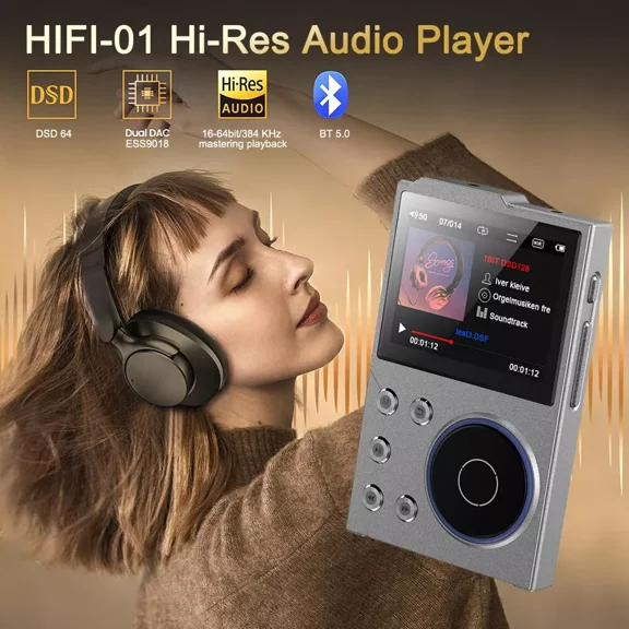 MECHEN M30 Hi-Fi Digital Audio Player, Lossless DSD, MP3, 64GB Card ...