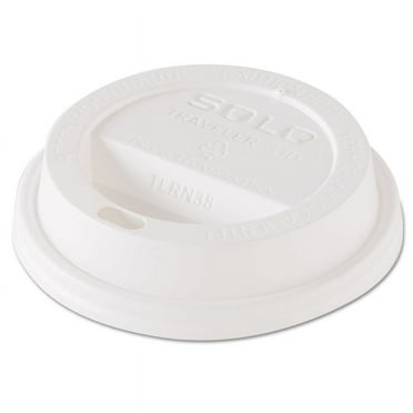 Dart Solo TLP316-0007 Traveler White Dome Hot Cup Lid with Sip Hole 1000/Case - Walmart.com