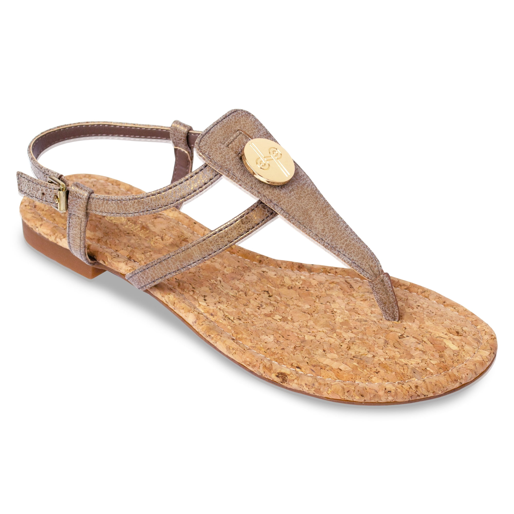 Lindsay Phillips Madelyn Bronze Sandal for Women - Walmart.com