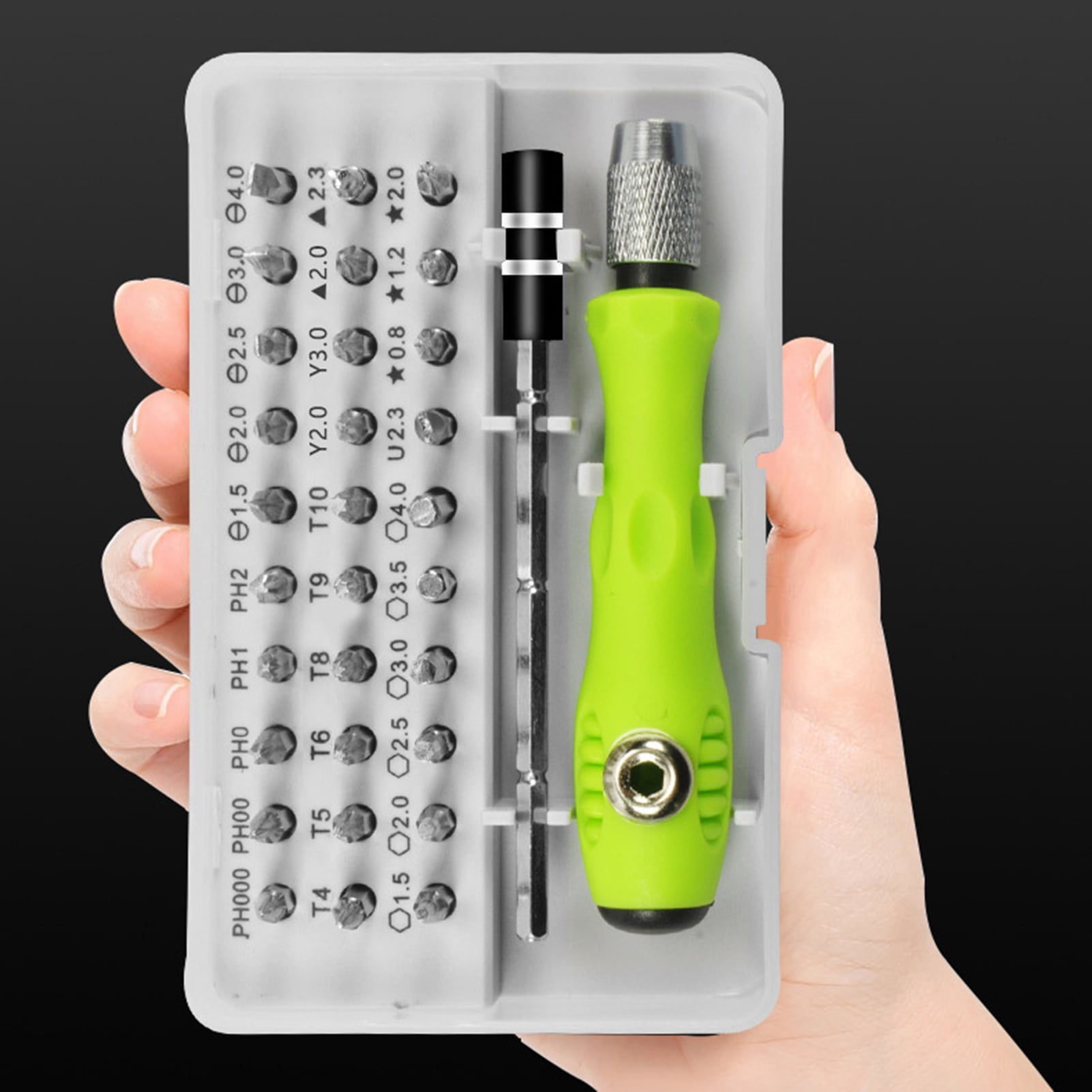 32 in 1/Set Precision Screwdriver Kit Cushion-grip Handle Strong Chrome ...