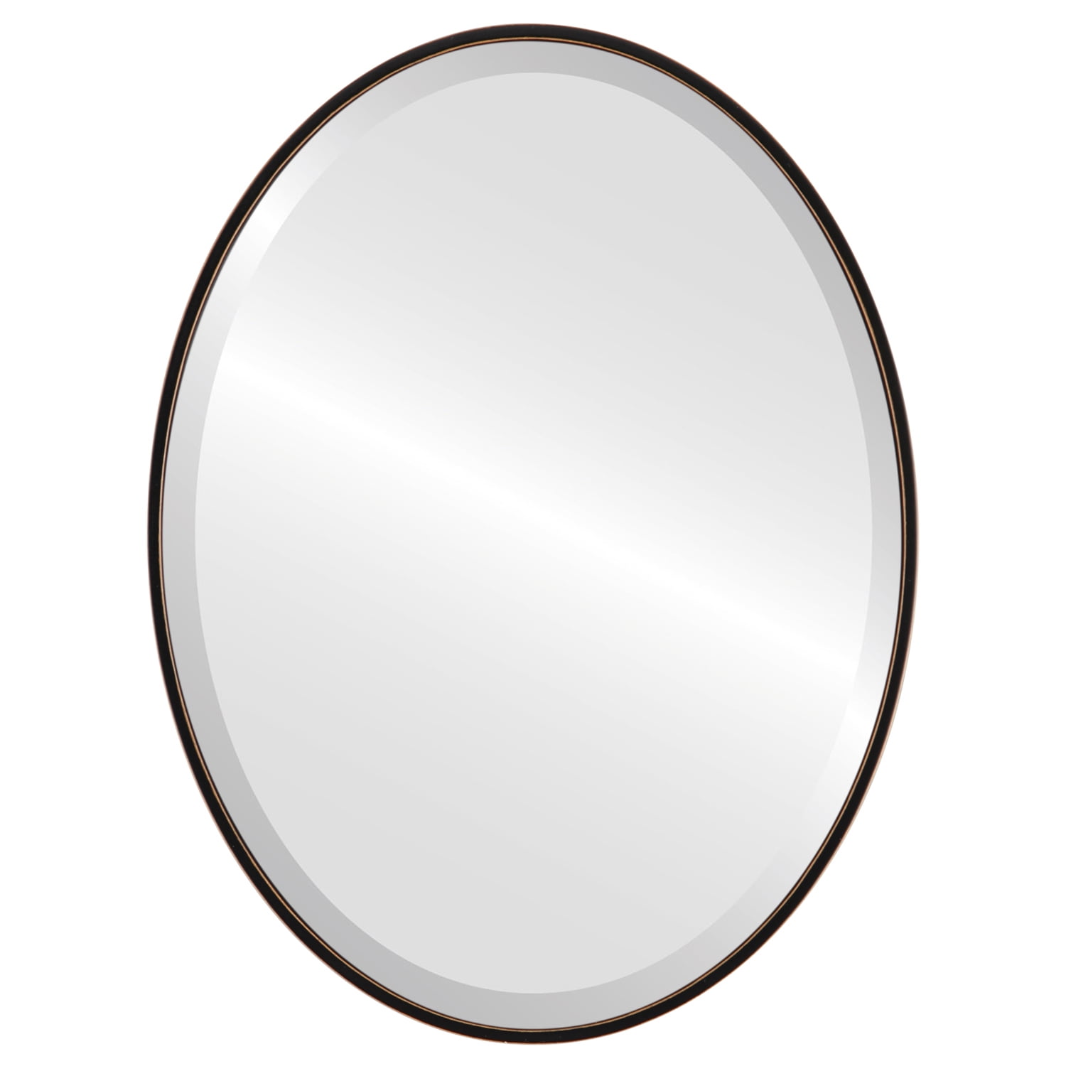 Click here for Ovalcrest Singapore Framed Oval Mirror - Rubbed Bl... prices