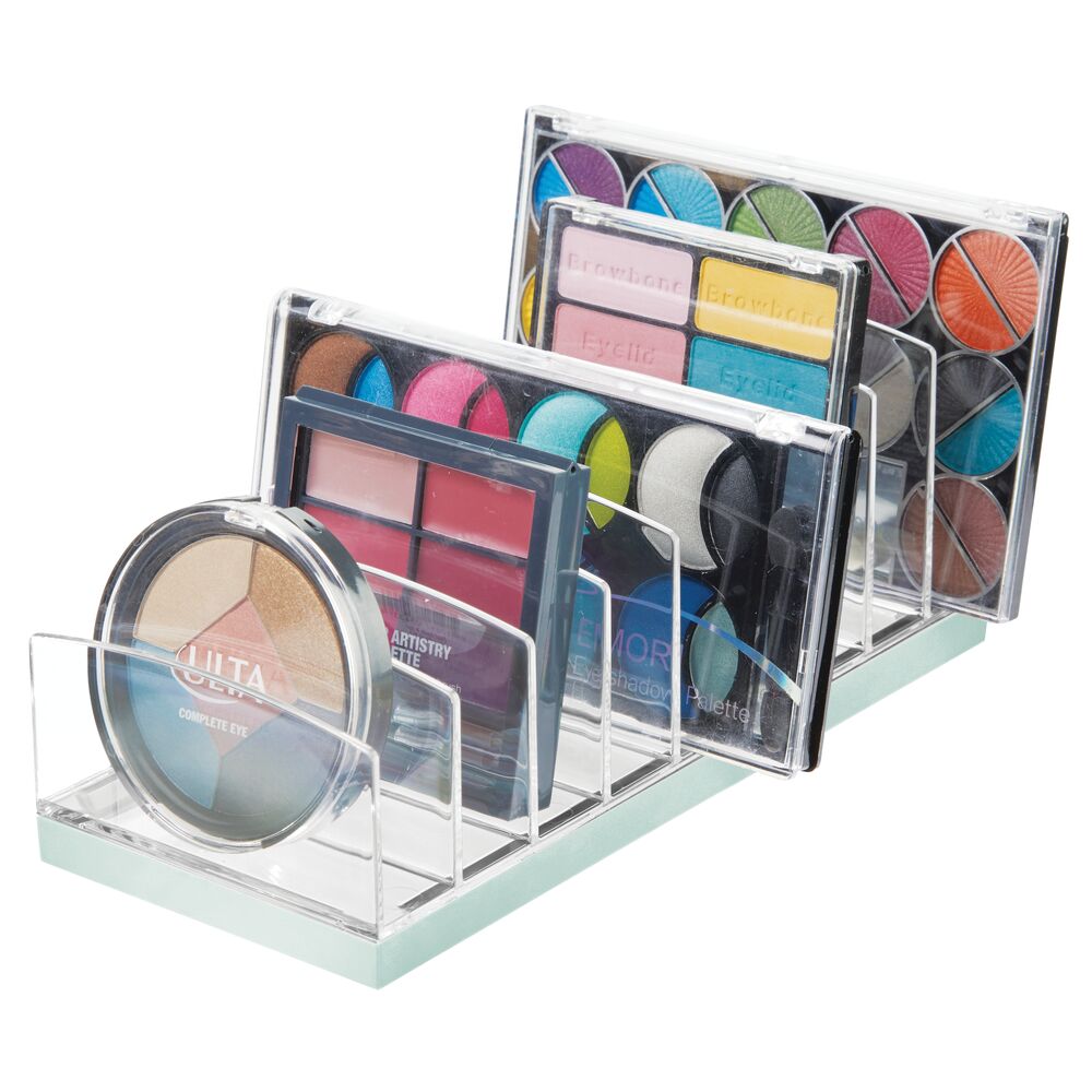 mDesign Plastic Divided Cosmetic Palette Organizer with 9 Sections ...