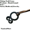 Viking Troll Cross Pendant - Hand-Forged Iron - Norse/Medieval/Jewelry ...