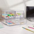 3 Pack Table And Drawer Storage, Clear Plastic Organizer Bins for ...