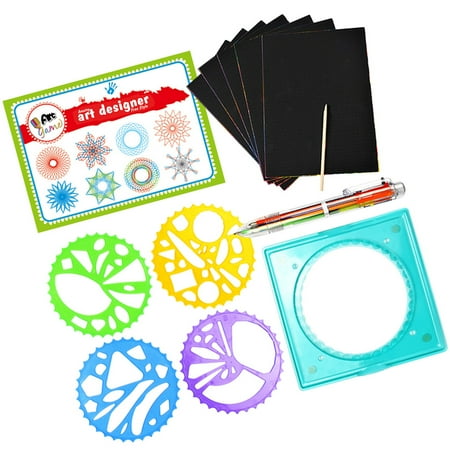 Baohd DIY Spirograph Drawing Templates Toy Set Geometric Geometric ...