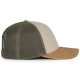 Outdoor Cap OC770 Meta Title Cap-Heathered Stone/Olive/Old Gold ...
