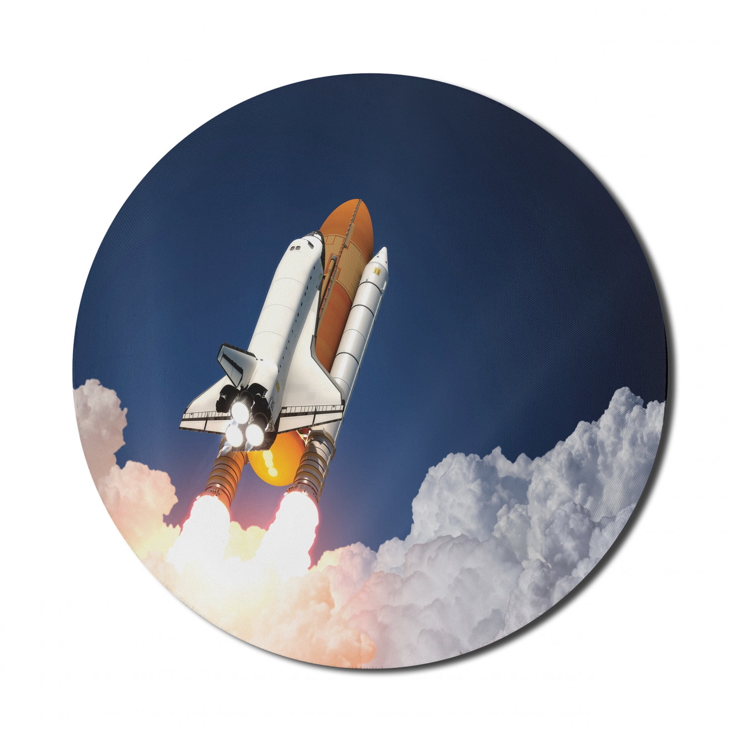 Outer Space Mouse Pad for Computers, Space Rocket Lifting Through the ...