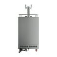"Edgestar 24"" Outdoor Double Tap Kegerator, Stainless Steel, Full Size ...