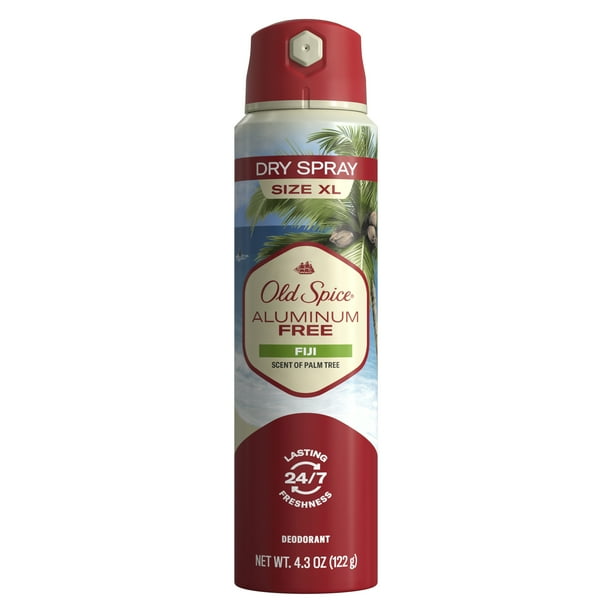 Old Spice Men's Aluminum Free Dry Spray, Fiji, 4.3 oz - Walmart.com