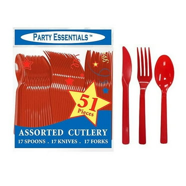 Red Cutlery Set - Value (210 Count) - Walmart.com