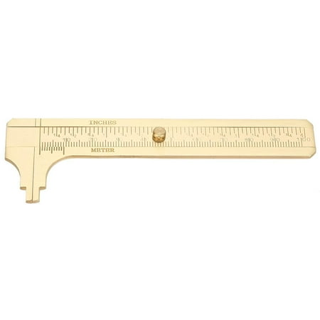 Vernier Caliper Double Scale Brass Sliding Caliper Gauge Portable High ...