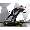 IN10CT Manual Curved Treadmill, Black/Yellow, 400 lb Capacity ...