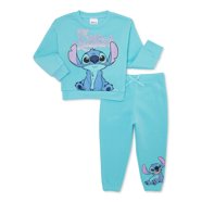 Lilo and Stitch Girls Cropped Hoodie and Joggers Outfit Set, 2-Piece ...