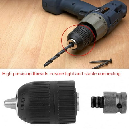 Tool Square Converter Plus Shank Hex Key Drill Chuck Set Quick Release ...