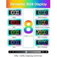 Loud Alarm Clock for Bedrooms with Dynamic RGB Night Light,Heavy ...