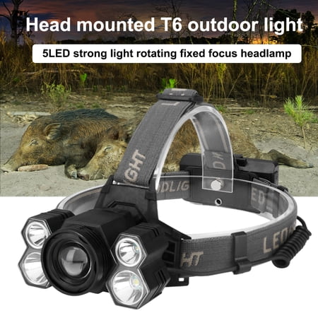 High Brightness Zoomable Headlamp Night Head Flashlight Adults Night ...
