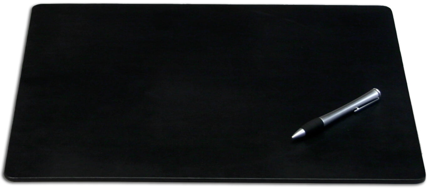 Black Leatherette 30 x 19 Desk Mat without Rails - Walmart.com