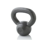 Gold's Gym Cast Iron Kettlebell, 10-35 lbs with Extra-Wide Grip ...