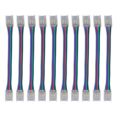 LED Strip Connector Adapter Kit,10pcs LED Strip Light COB Light Strip ...