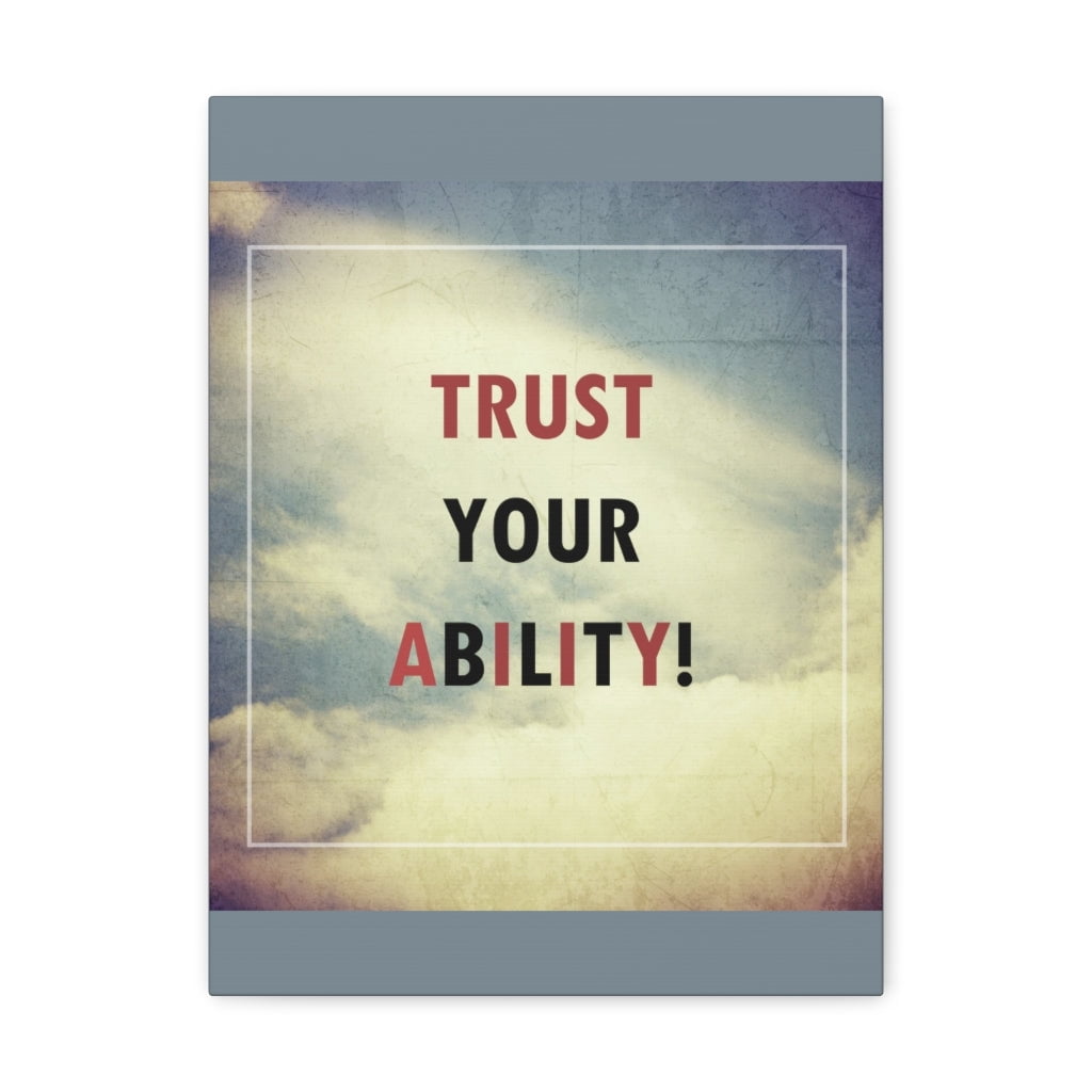 Inspirational Wall Art Trust Your Ability Motivation Wall Decor for ...